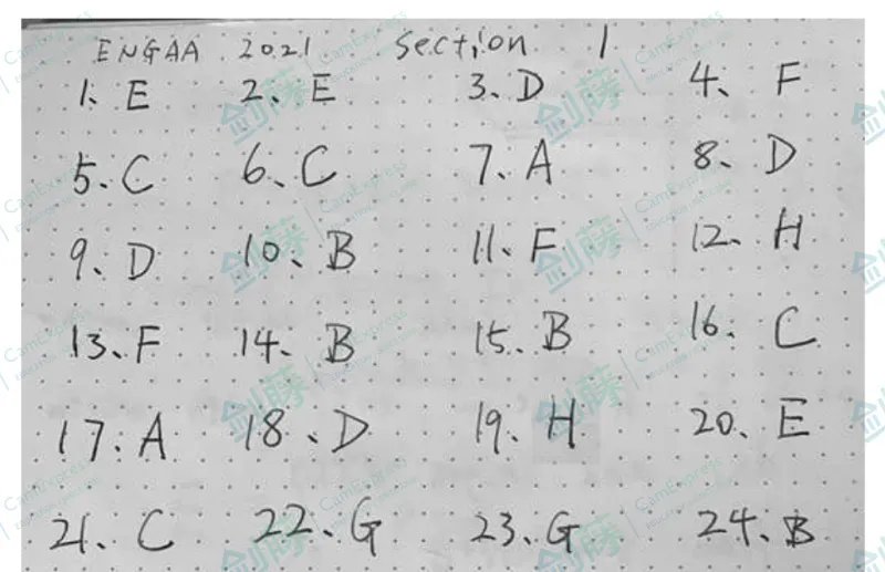 【火速围观】2021年ENGAA题目解析+答案来啦！ - 知乎