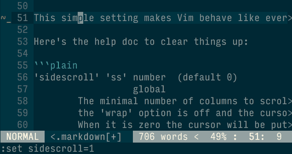 VIM学习笔记 折行(Wrap) - 知乎