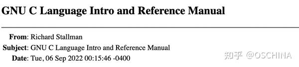 RMS 发布 GNU C 语言学习手册 - 知乎