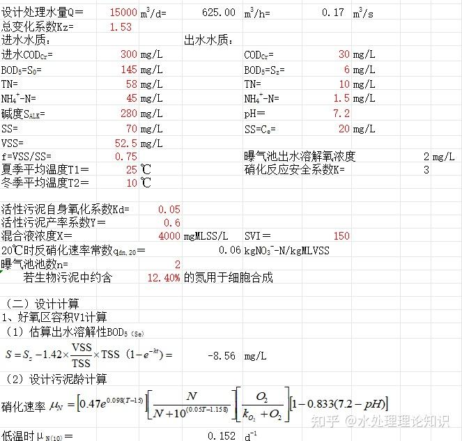 水处理工艺A2O+AO+MBBR工艺设计计算书来啦！ - 知乎