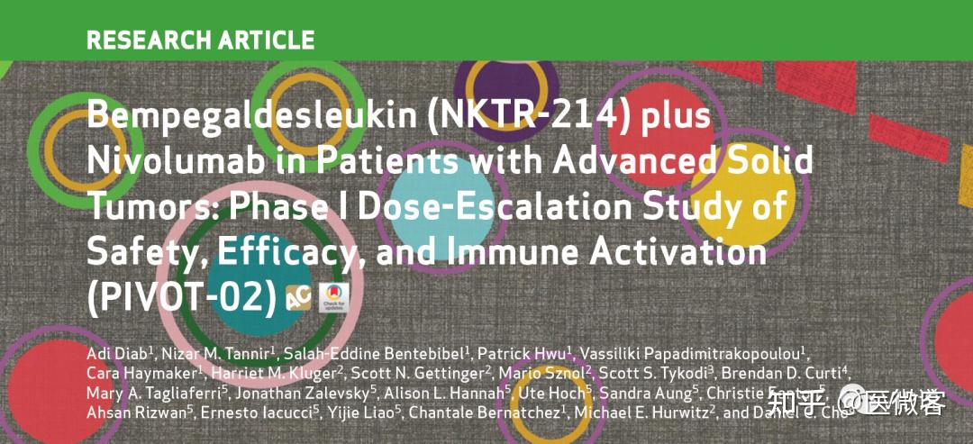 IL-2重回战场， NKTR-214牵手PD-1抗体初见曙光 - 知乎