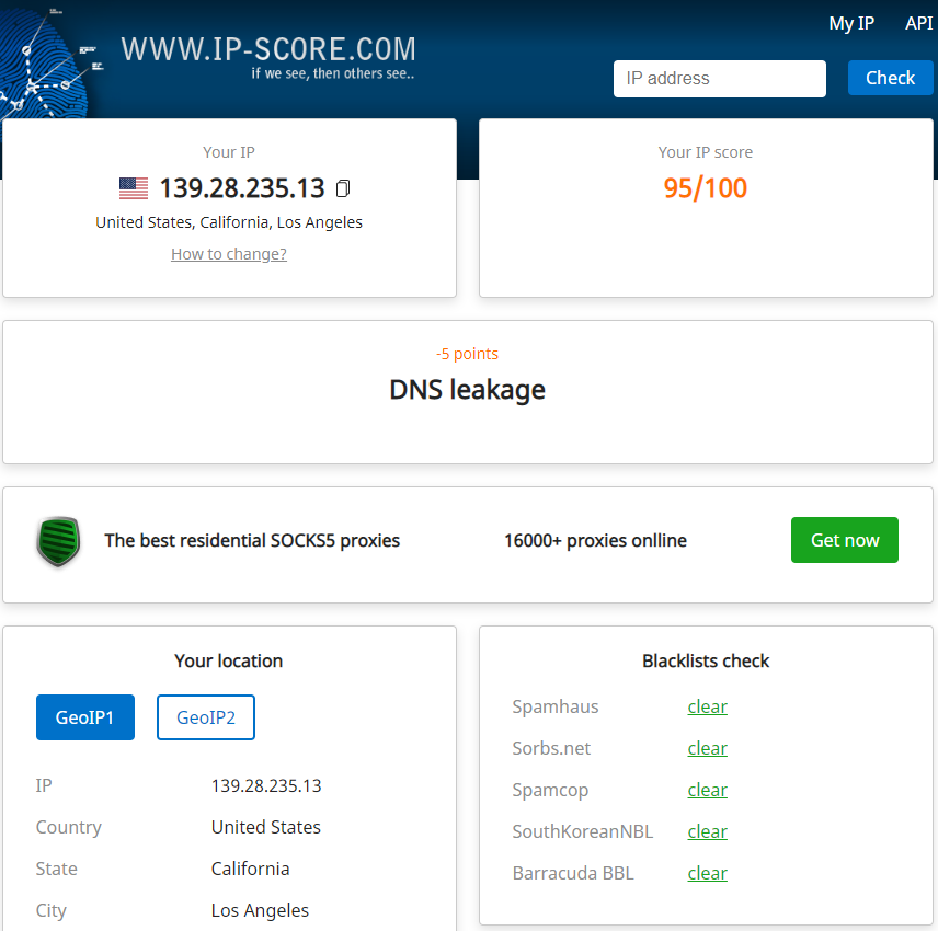 推荐5个IP质量得分检测站点，跨境必备 - 知乎