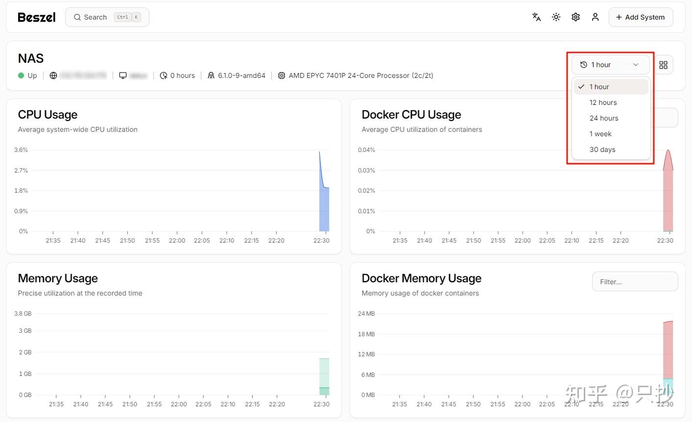 轻量级探针 Beszel 监控 VPS / NAS 历史数据以及 Docker 统计数据 - 知乎