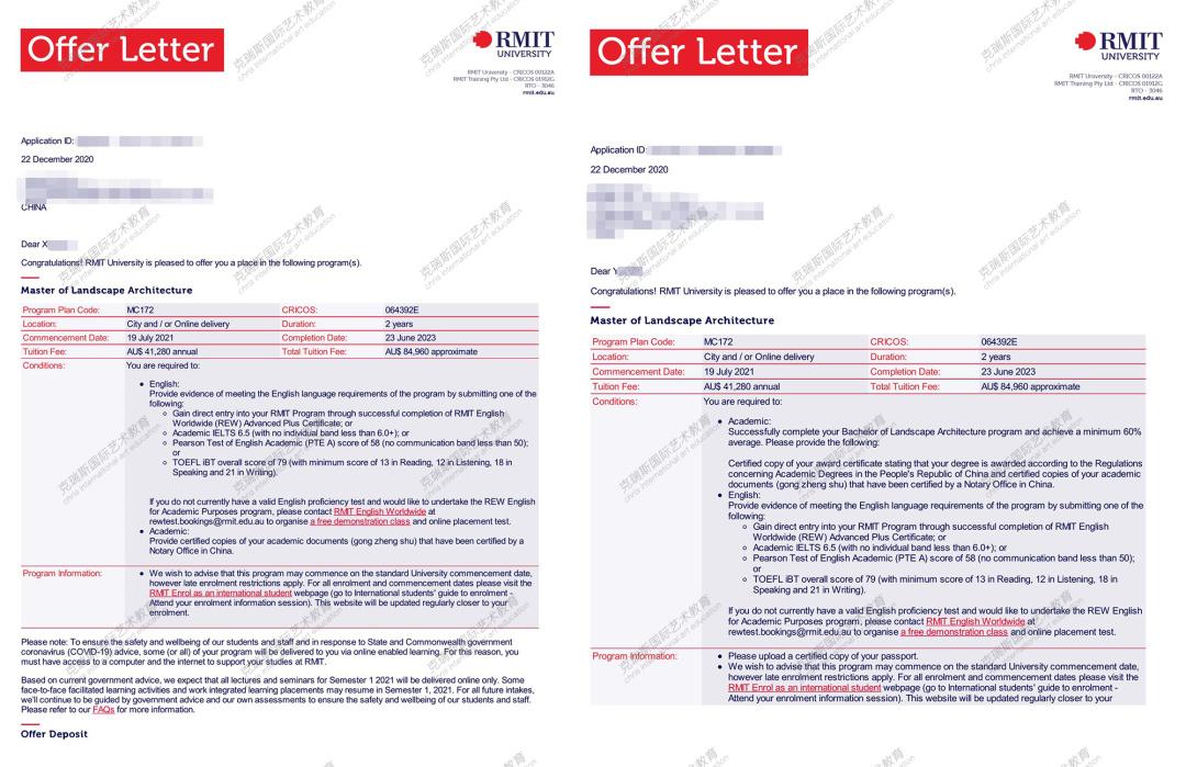 你好Offer | 澳洲Top名校皇家墨尔本理工大学RMIT景观专业申请要求 - 知乎