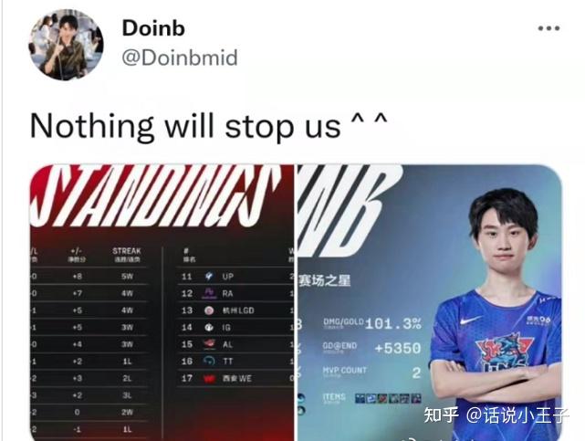 “我们是无敌的”，Doinb霸气发话，LNG超越EDG排名第一！网友：打得过EDG吗？ - 知乎