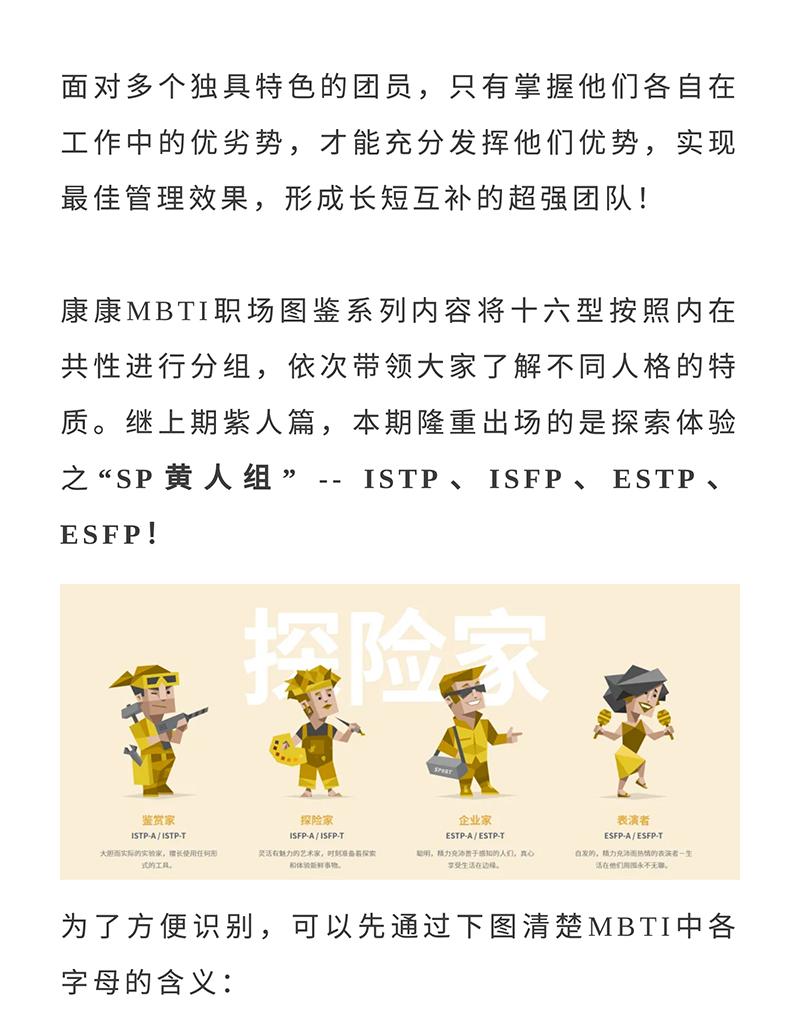 有事说仕 | 康康职场MBTI图鉴：SP黄人篇 - 知乎