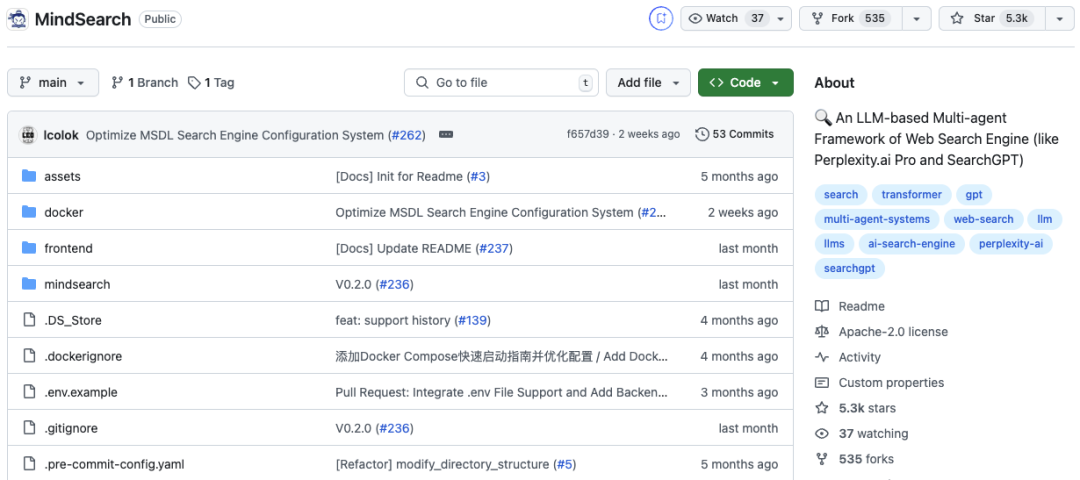 5.3K Star！开源 AI 搜索引擎框架 MindSearch：打造属于你的 Perplexity Pro！ - 知乎
