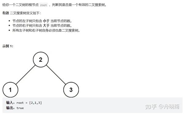 算法第四十八题:验证二叉搜索树,递归中序遍历,leetcode编号98,难度中等 知乎