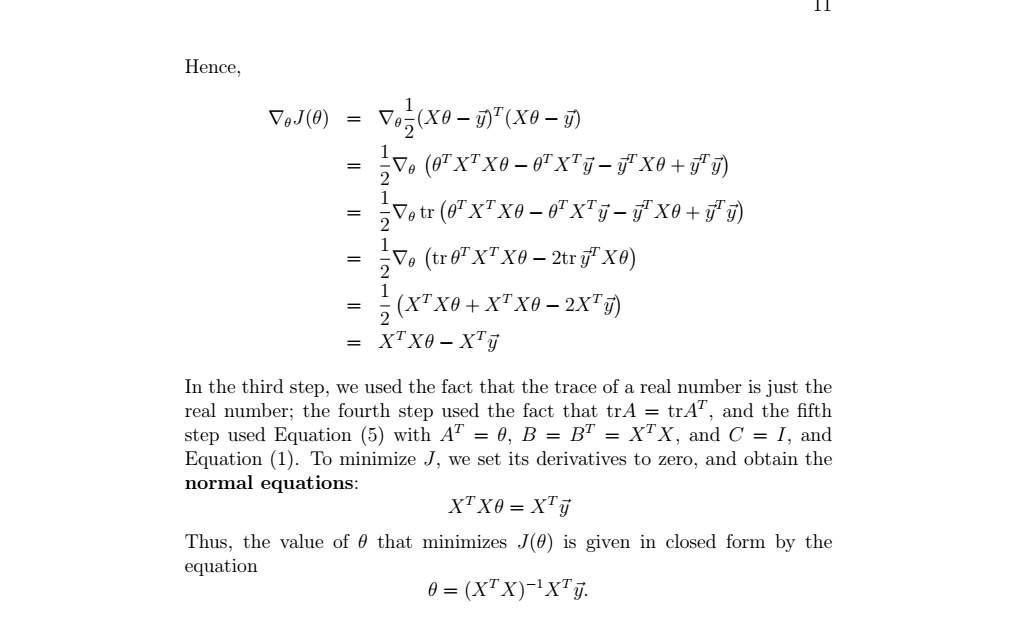 掰开揉碎推导Normal Equation - 知乎