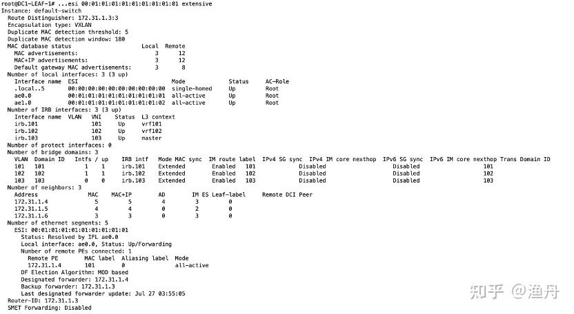 JUNIPER EVPN+VXLAN 基于FBF的转发 - 知乎