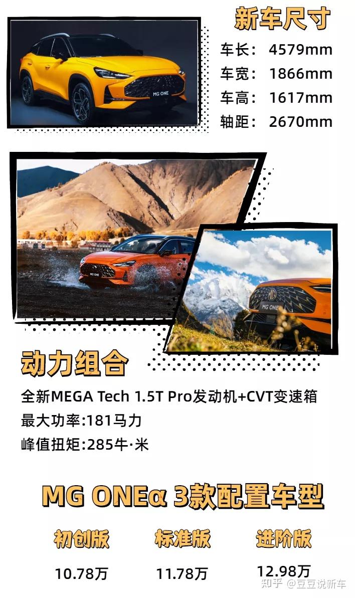 新车资讯 | 全新MG ONE上市！双外观设计+内饰三联屏，是年轻人喜欢的款！ - 知乎