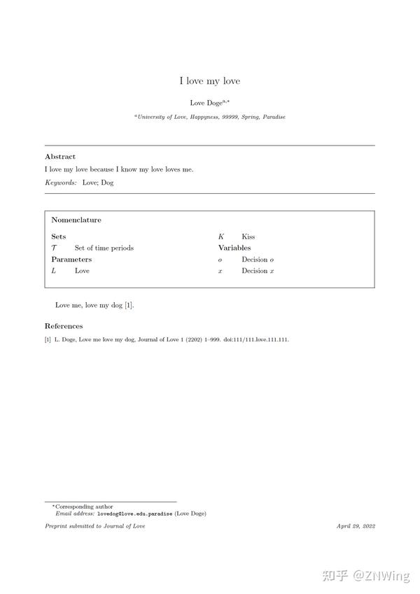 LaTex中Nomenclature环境（VS Code + Texlive +LaTex Workshop+elsarticle模板） - 知乎