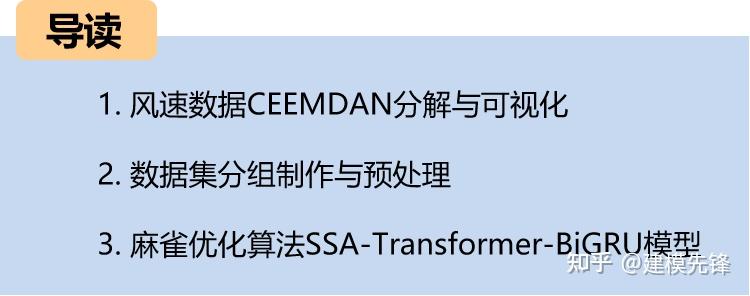 基于麻雀优化算法SSA的CEEMDAN-Transformer-BiGRU预测模型 - 知乎