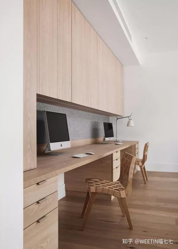 定制柜+书桌组合真是绝配！省了不止5㎡~ - 知乎