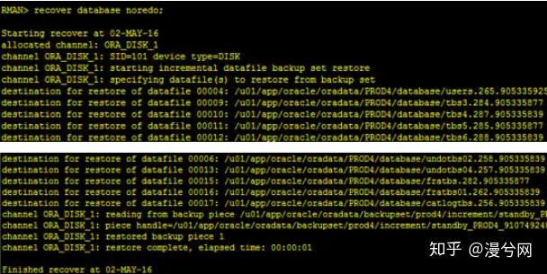 使用rman增量恢复解决DG备库出现的gap问题 - 知乎