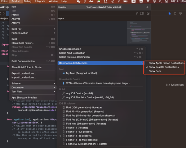新版本 Xcode 在 Rosetta 下运行模拟器Rosetta 其实是一个翻译过程，苹果发布了自研 M 系列芯片之后 - 掘金