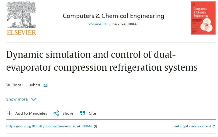 Comput. Chem. Eng | 双蒸发器压缩制冷系统的动态模拟和控制 - 知乎