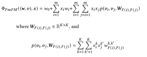 [2021-WWW] 优雅的浅层CTR模型FmFM(Field-matrixed FM, FwFM改进版) - 知乎