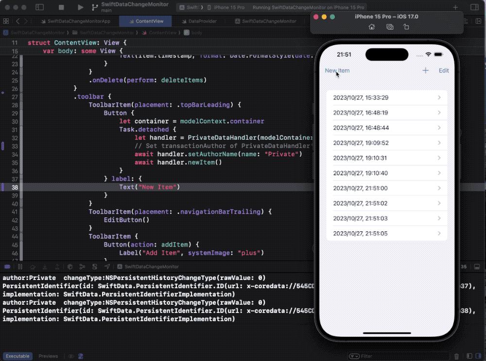 如何通过 Persistent History Tracking 观察 SwiftData 的数据变化 - 知乎