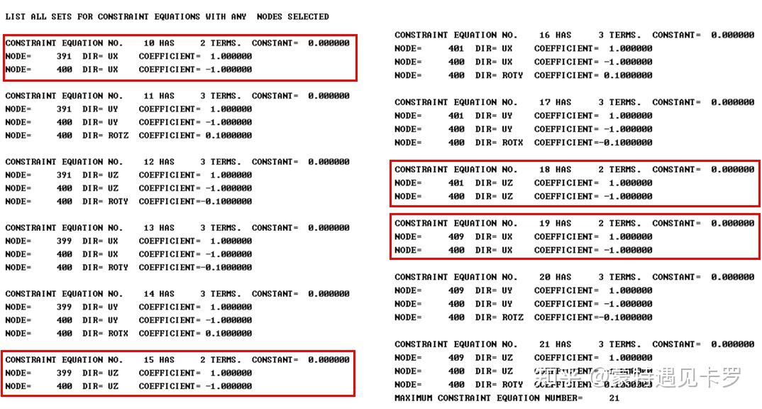 ANSYS中的约束方程(2) —— 约束方程CE - 知乎