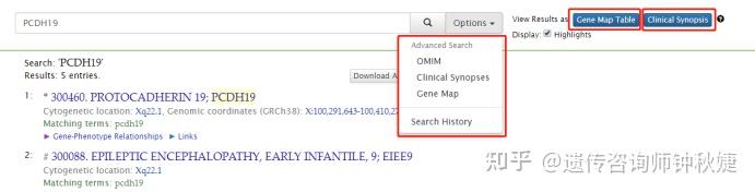 OMIM数据库使用方法简述 - 知乎