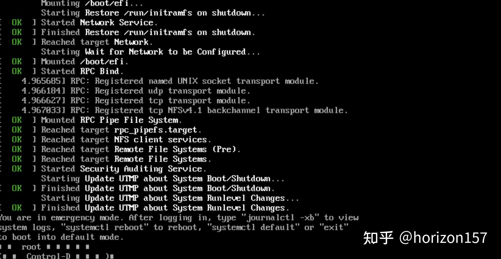 Linux - You are in emergency mode. After logging in, type "journalctl -xb" to view - 知乎