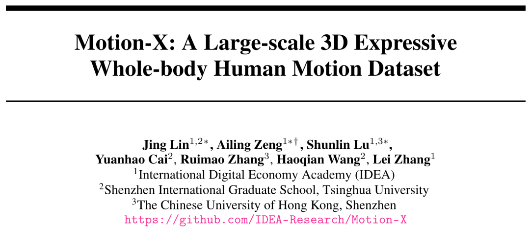 Motion-X：一个多样性丰富的大型3D人体动作数据集 - 知乎