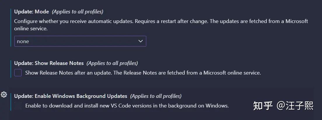 如何关闭 Visual Studio Code 的自动更新通知 - 知乎