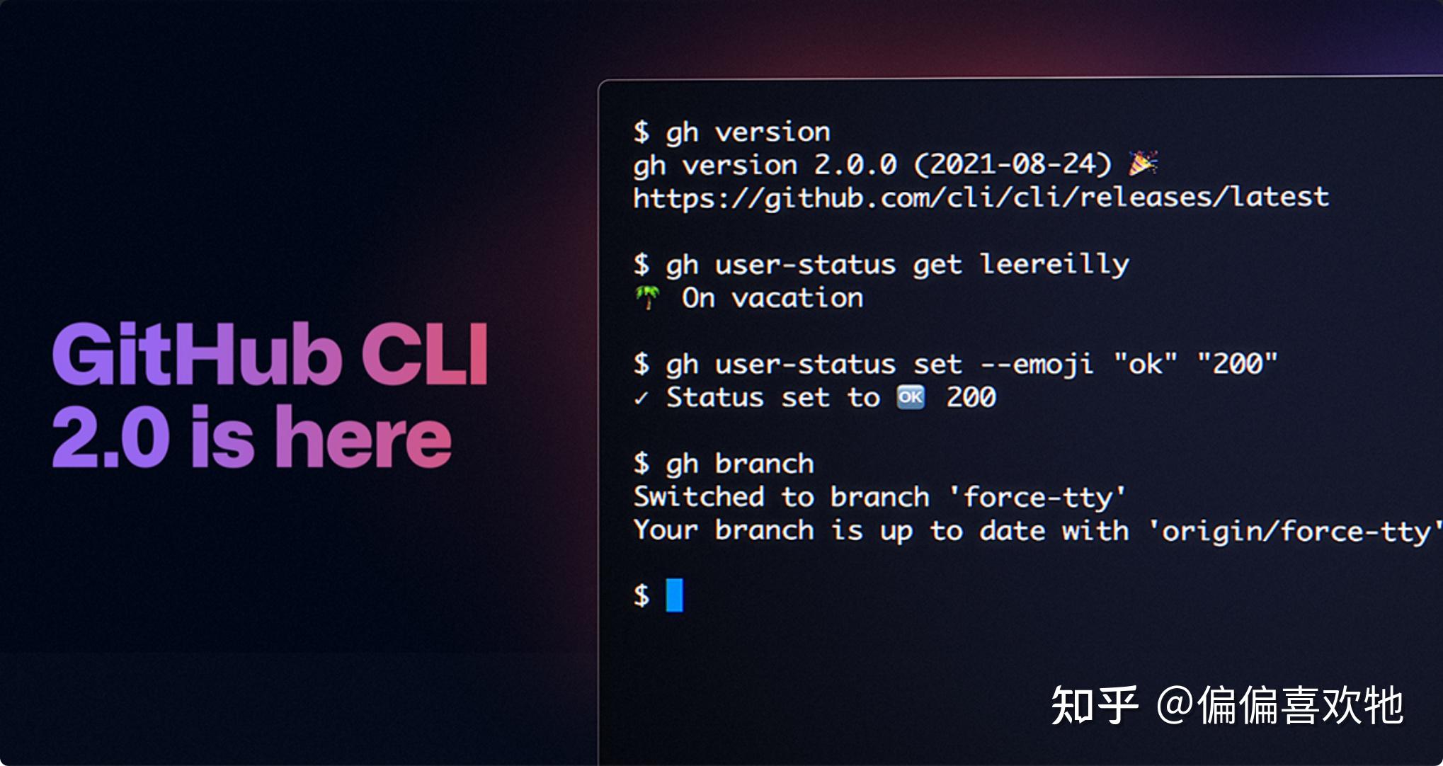 GitHub CLI 命令行工具（gh) - 知乎