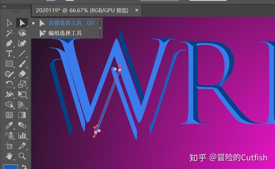 AI中彩色trajan color字体颜色调整和投影效果应用的操作方法 - 知乎