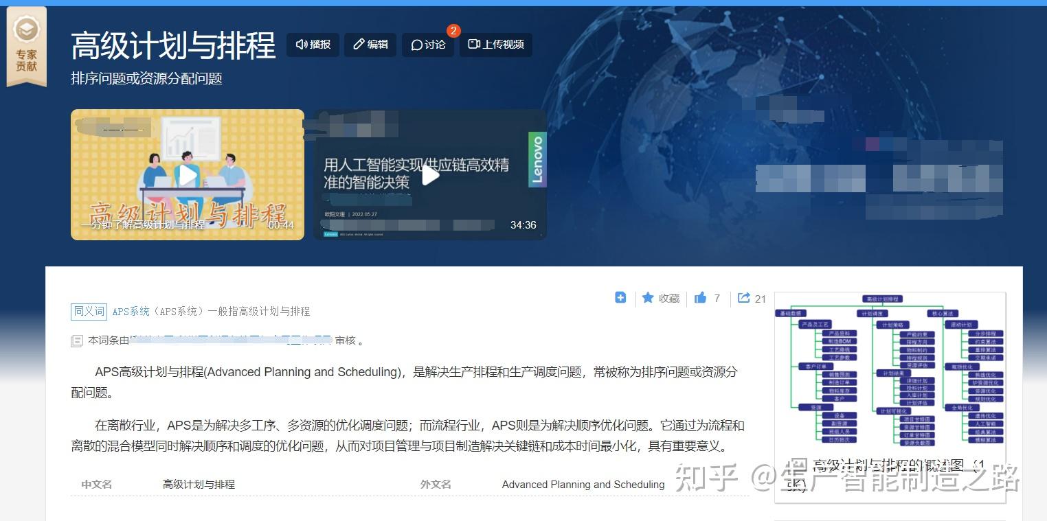 一文了解什么是APS系统 - 知乎