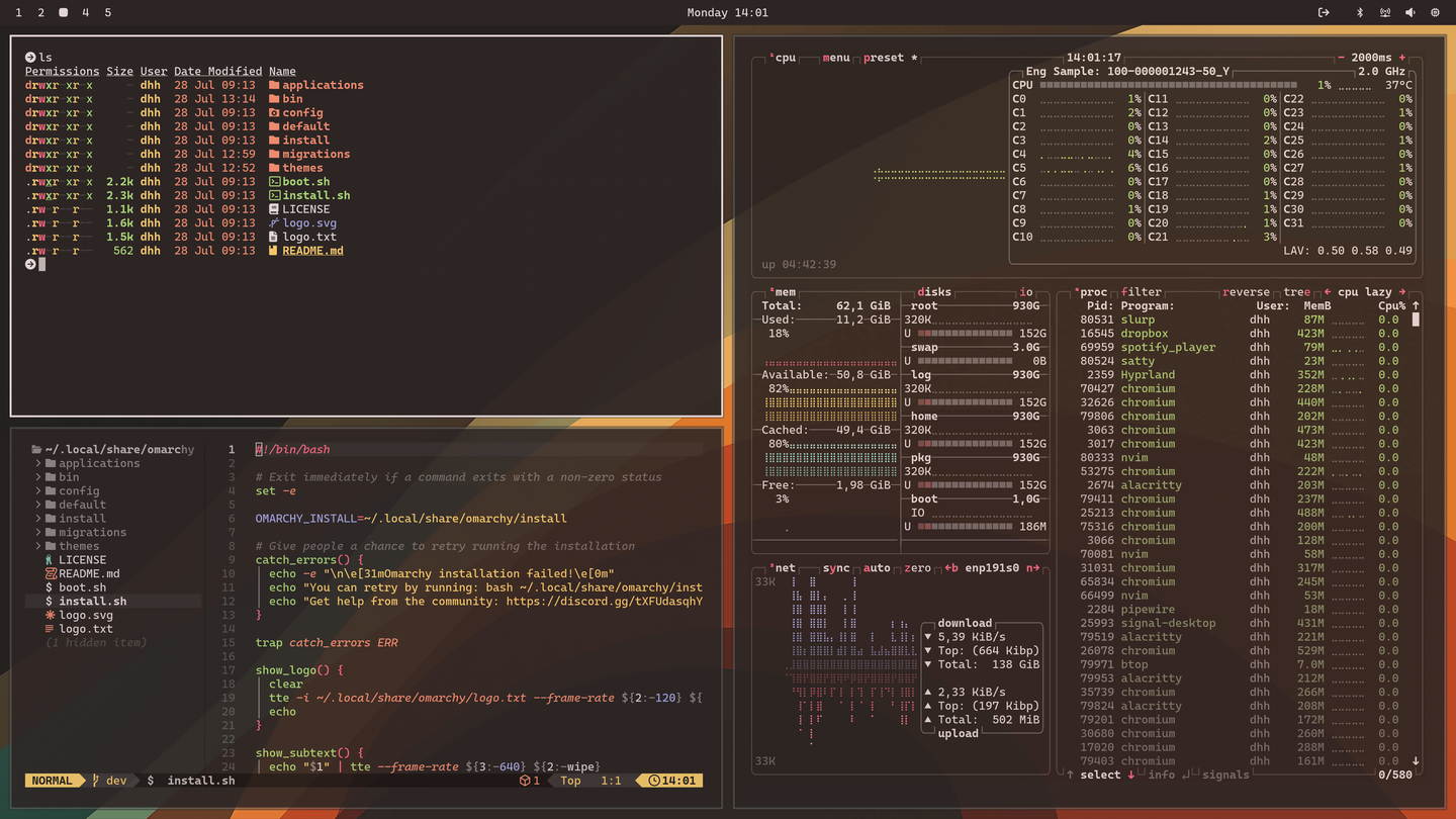 Linux 搞机实录 21、在 4K 屏的 Thinkpad X1 Carbon 2016 中使用 Omarchy - 知乎