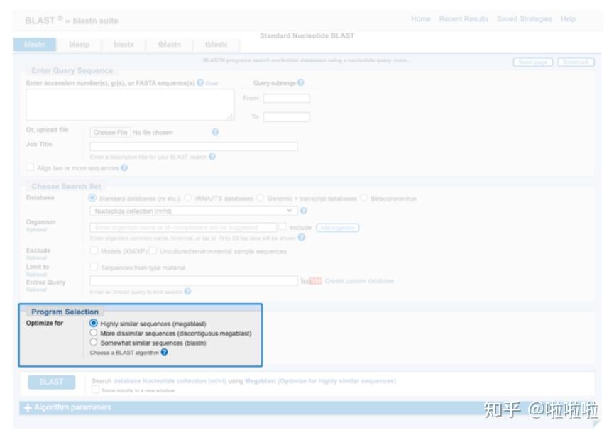 NCBI中BLAST的快速入门 - 知乎