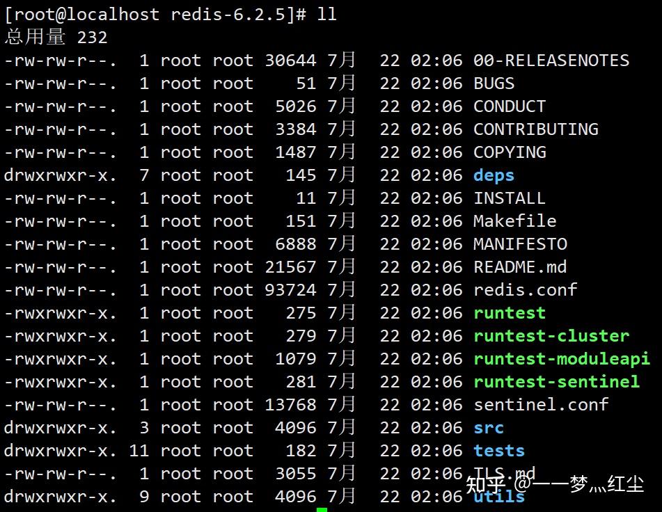 Linux下安装 Redis 6 2 5 知乎