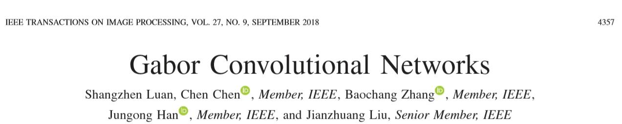 Gabor Convolutional Networks - 知乎