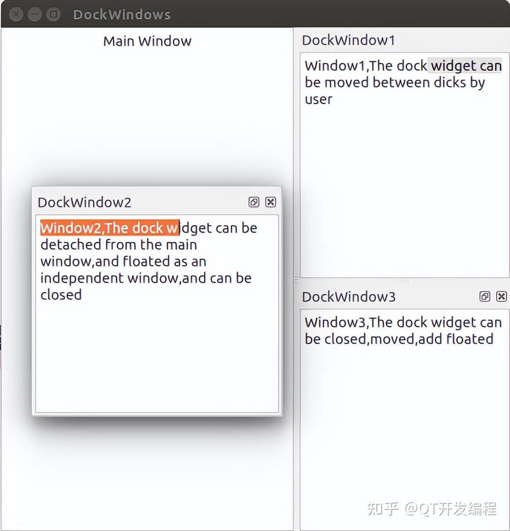 Qt5布局管理（二）—QDockWidget停靠窗口类 - 知乎
