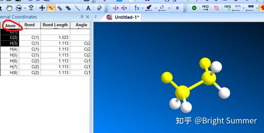 4 Chem3D的MM2计算 与 角度的扫描 - 知乎