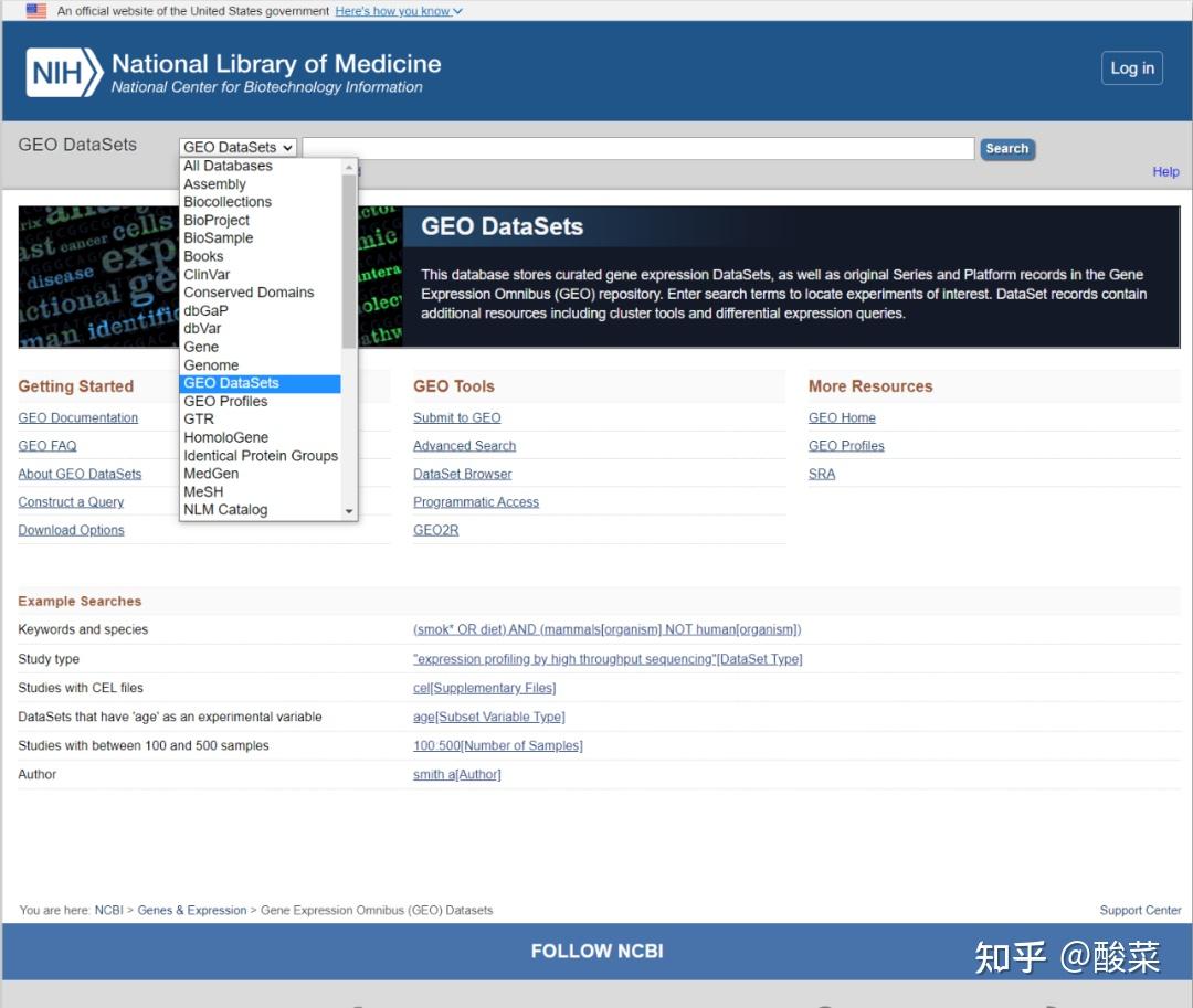 解螺旋酸菜：“这可能是我写过最好懂的的GEO数据库入门教程” - 知乎