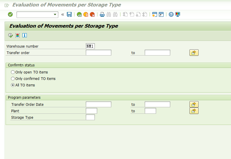 SAP WM初阶之TO报表LX10 - Evaluation of movements per storage type - 知乎