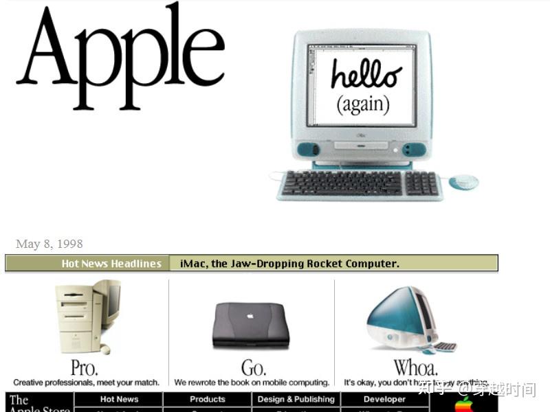 穿越时间·200张图片带你体验苹果公司官网变迁史，从1996到2023 - 知乎