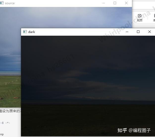 Opencv Python学习笔记2 变亮、变暗、日落、水印等 知乎