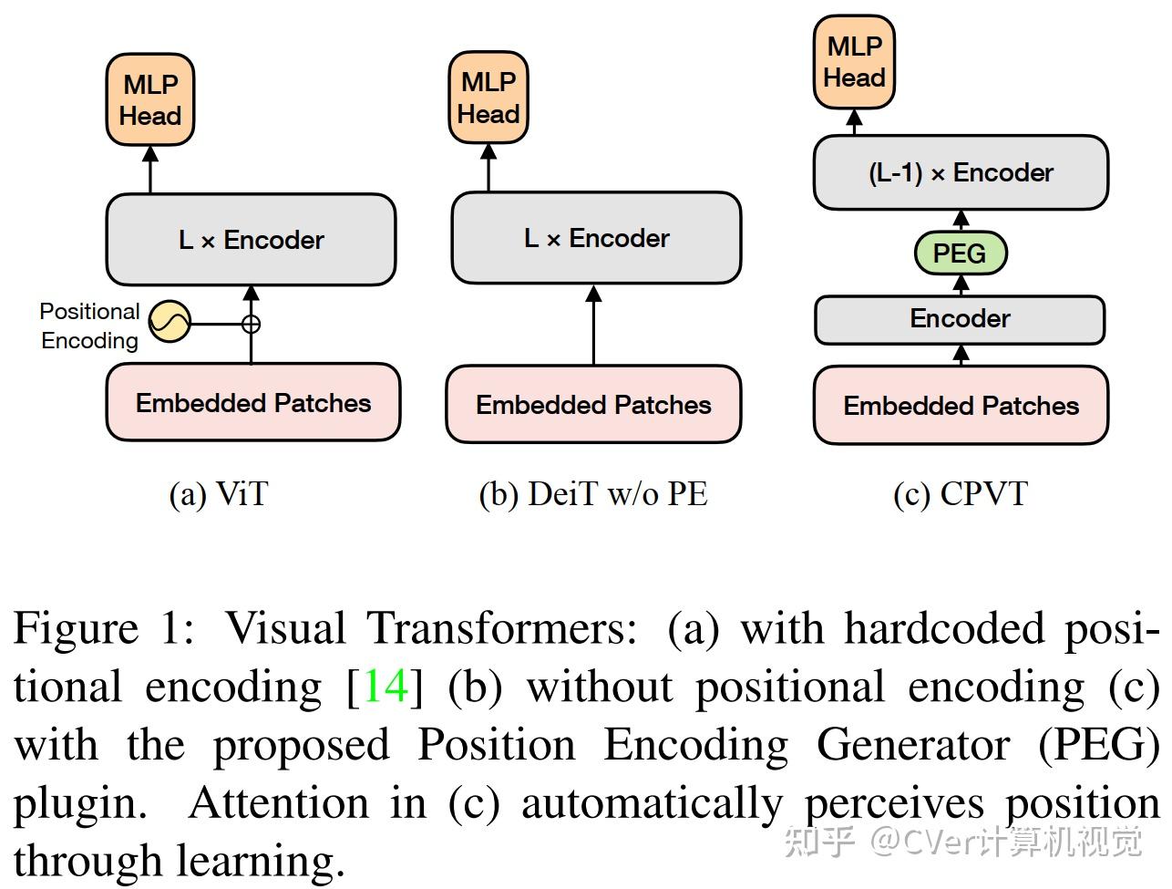视觉Transformer再升级！美团提出CPVT：条件位置编码Transformer - 知乎