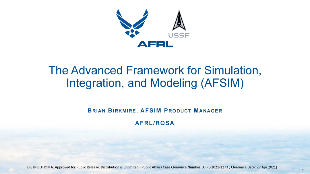 美国空军《仿真、集成和建模的高级框架（AFSIM）》10页slides - 知乎