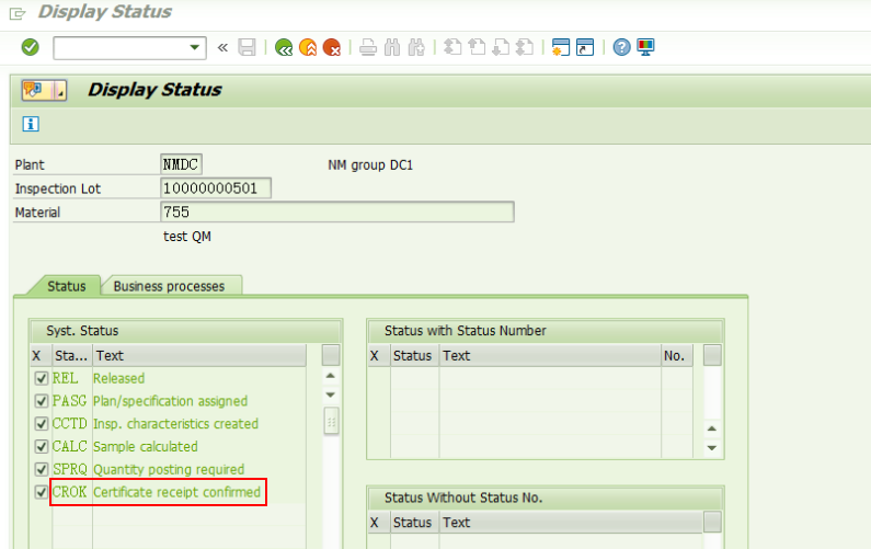 SAP QM初阶之检验批系统状态中的CTCM该如何消除？ - 知乎