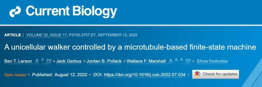Current Biology：单细胞生物使用了内部的“计算机”来行走 - 知乎