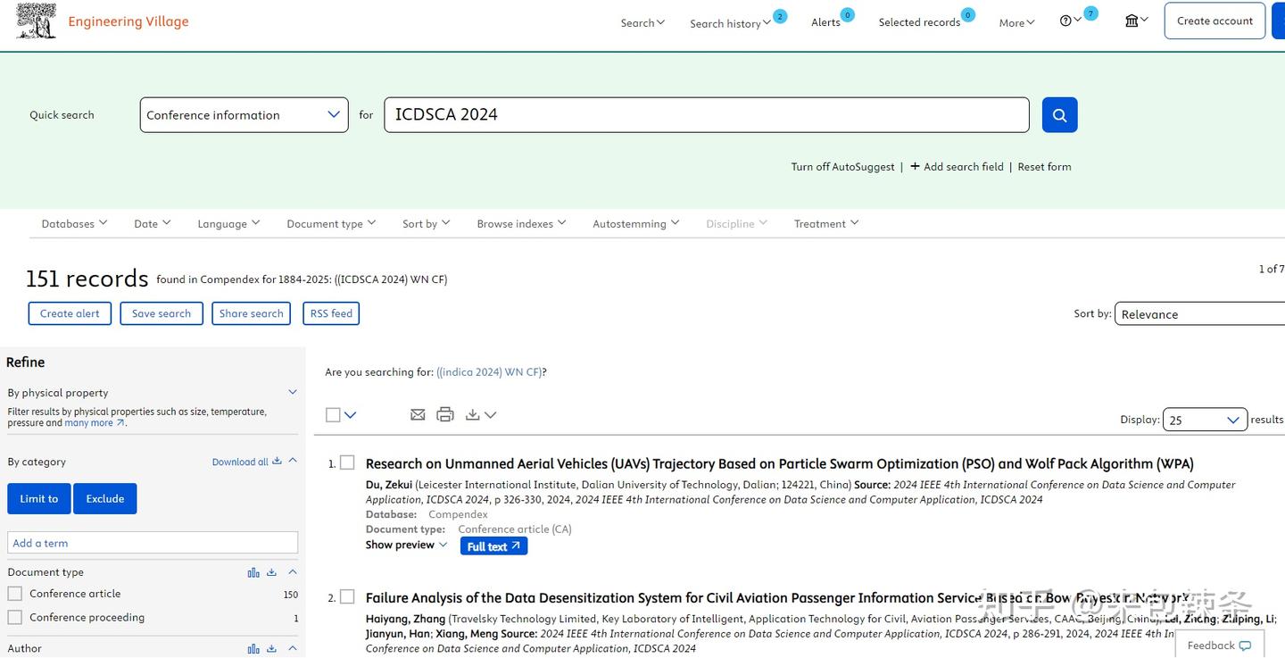 IEEE ICDACAI 2024会议和ICDSCA 2024会议均已EI检索 - 知乎