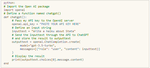 Stata命令chatgpt，运行ChatGPT - 知乎
