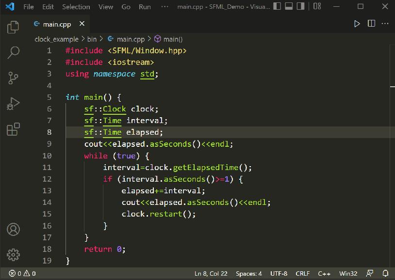 【C++小例】SFML计时器 - 知乎