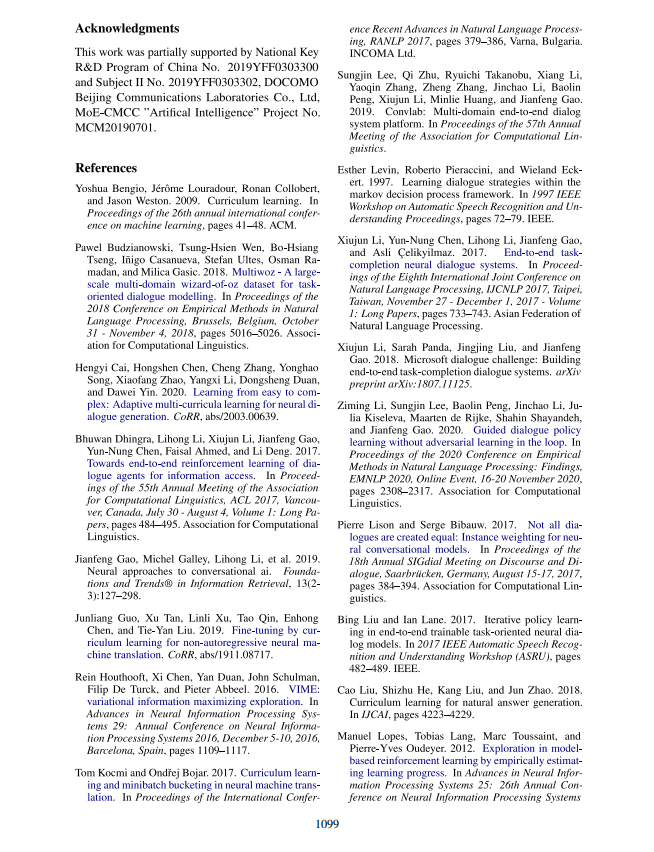 Scheduled Dialog Policy Learning: An Automatic Curriculum Learning Framework for Task-oriented ...