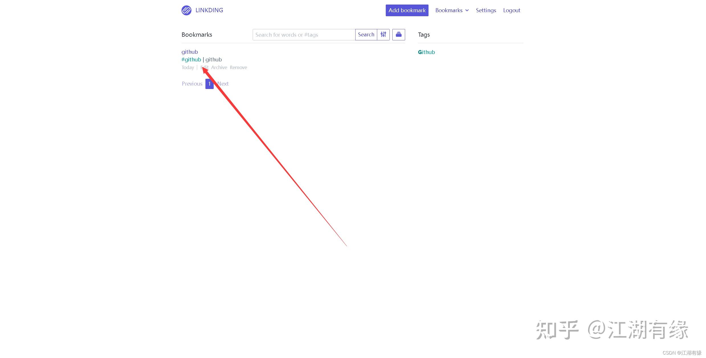 【Docker项目实战】使用Docker部署linkding书签管理器 - 知乎